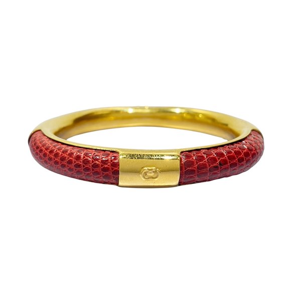 Gucci | Jewelry | Gucci Gucci Gp Leather Bangle Gg Logo Vintage Womens ...